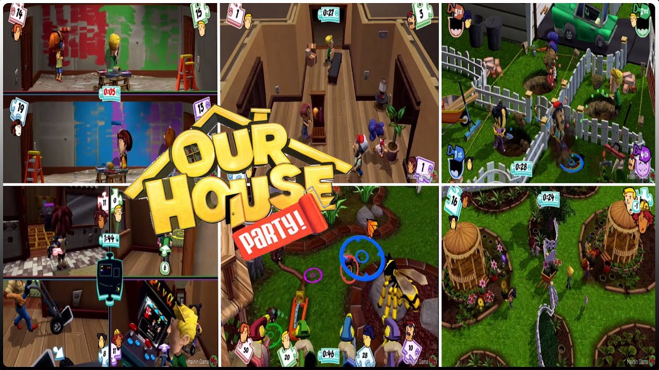 Our House Party - nintendo wii minigames - YouTube