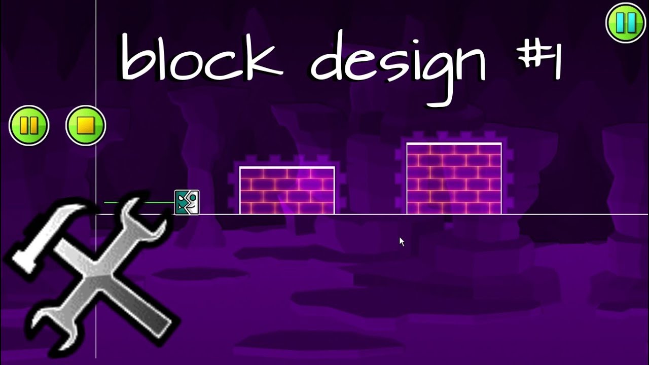 ladrillo brillante | block design #1 | geometry dash tutorial - YouTube