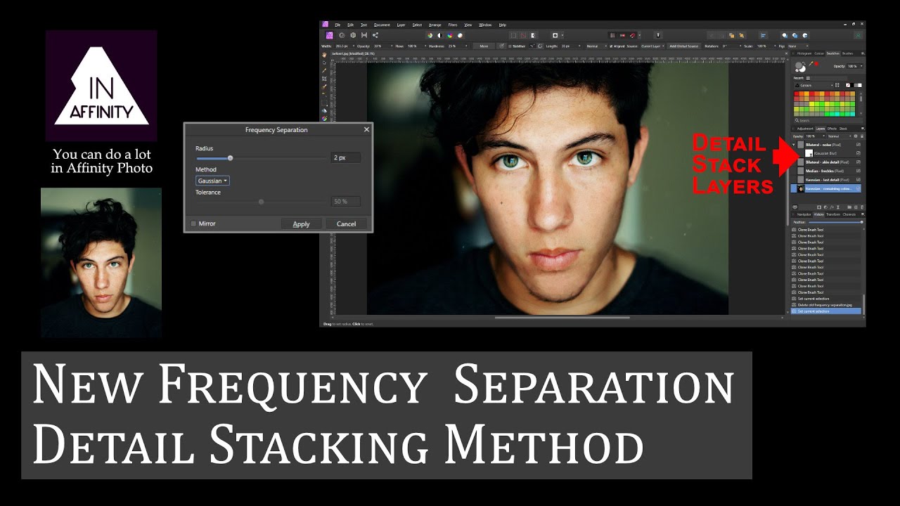 New Frequency Separation Detail Stacking Method in Affinity Photo v1.10 ...