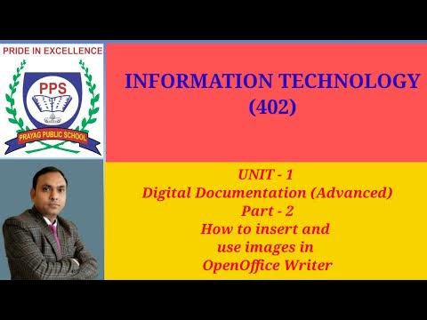 How to insert and use Images in the openoffice writer | Class 10 ...