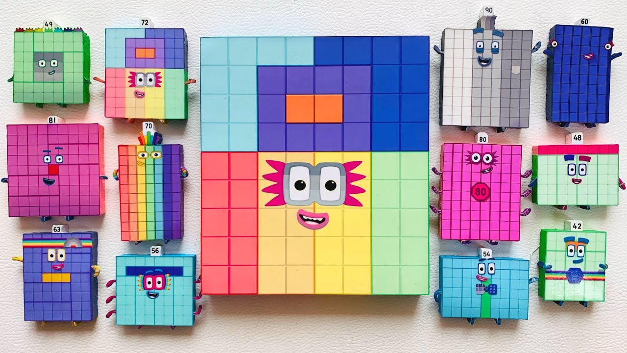 Looking for Numberblocks NEW 72 72 Puzzle Tetris Shape | ASMR chirping ...