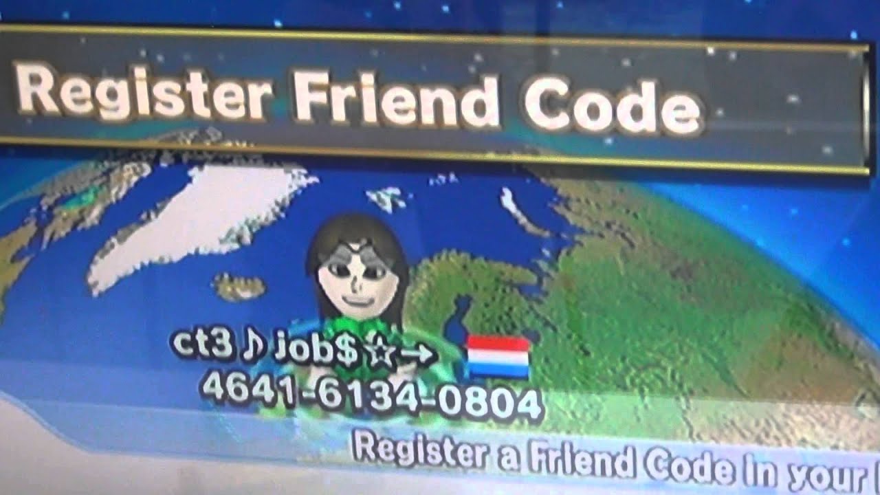 Mario Kart Wii friend code - YouTube