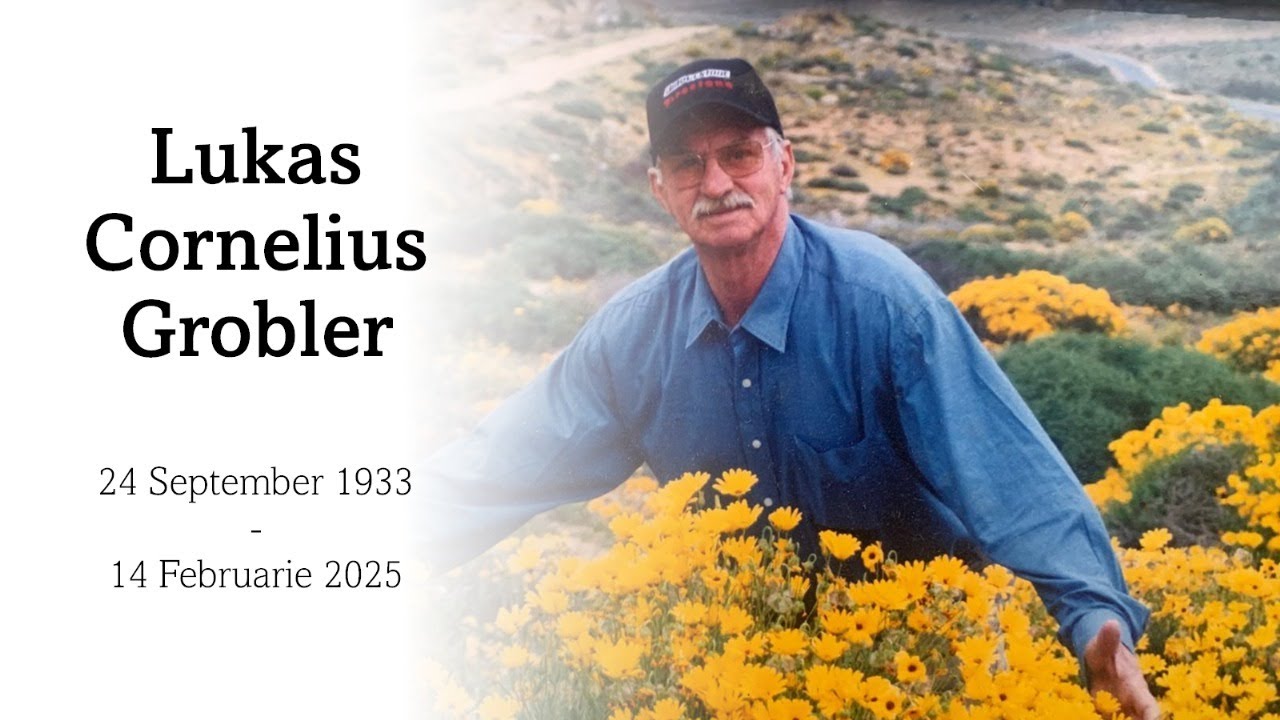 Lukas Cornelius Grobler Troosdiens - 24 Februarie 2025 - YouTube