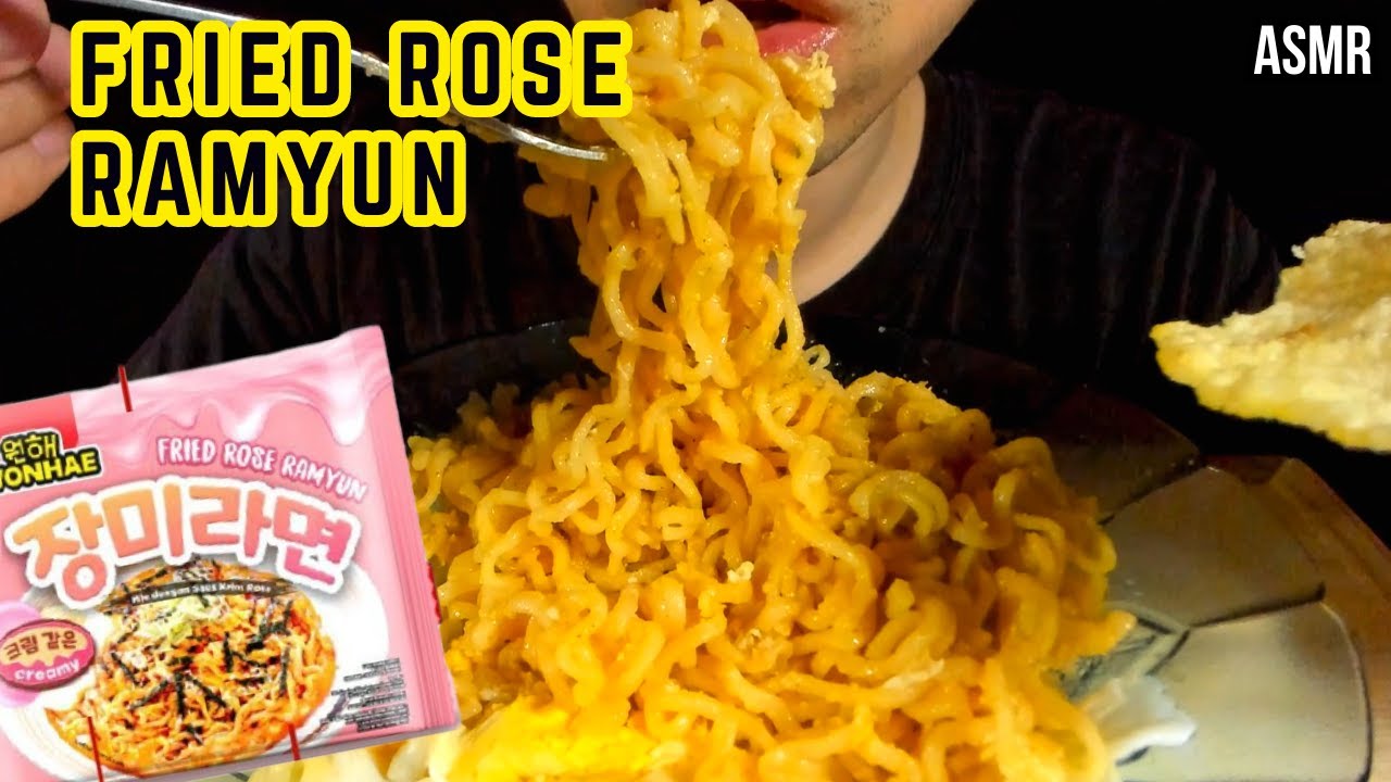 Mie Instant Fried Rose Ramyun by wonhae | asmr - YouTube
