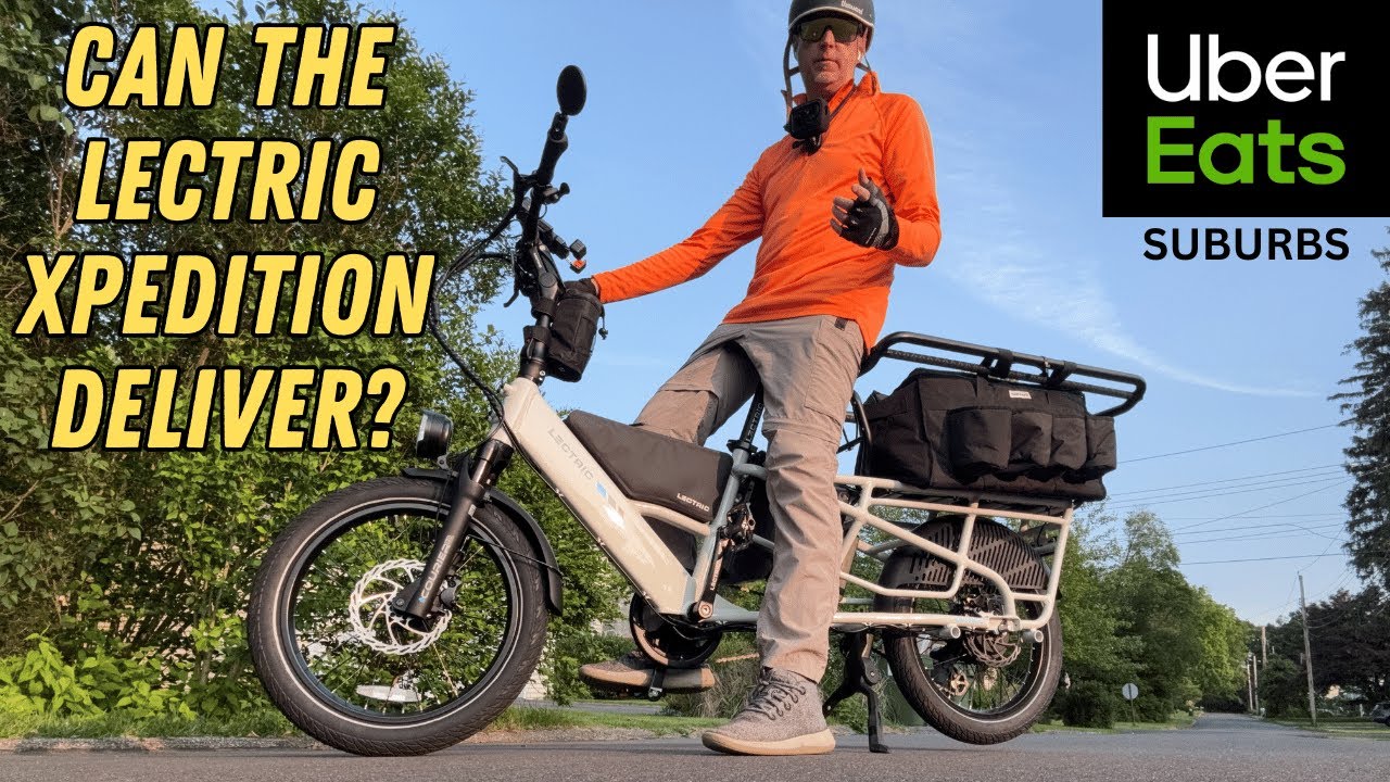 Can the Lectric Xpedition Deliver? Suburban Uber Eats Run - YouTube