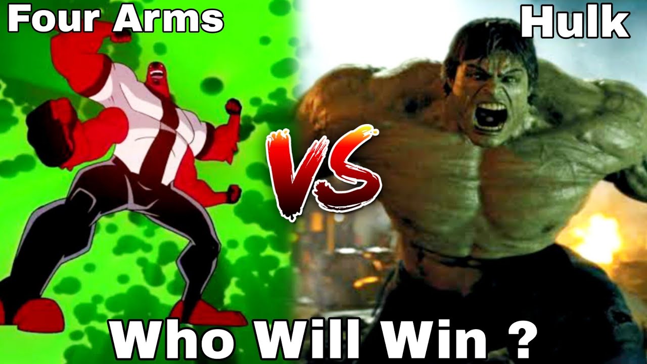 The Incredible Hulk VS Four Arms | Ben 10 VS Marvel | By Lightdetail ...