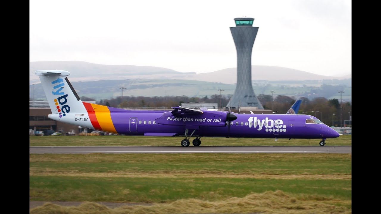 FlyBe Dash8 Q400 - Saab 340 - Dornier 328 at Edinburgh Airport ! - YouTube
