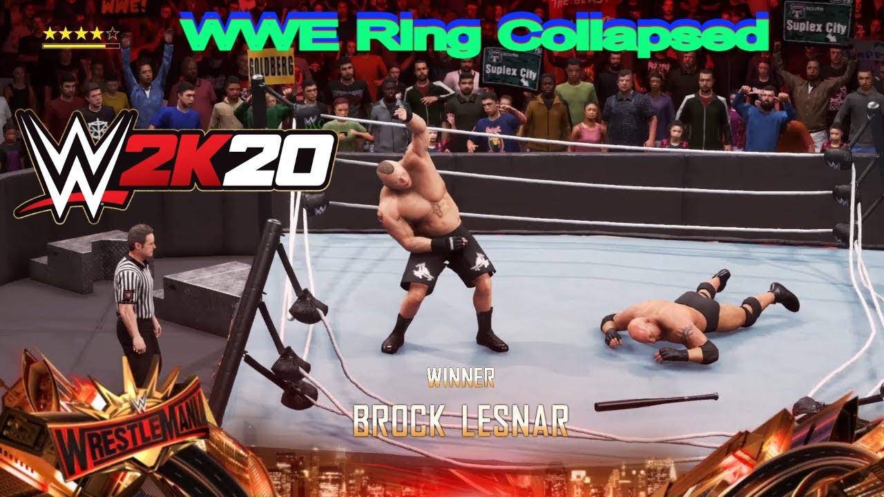 Xbox series s wwe 2k20|Only Suplexity and F5 to Goldberg|wwe ring ...