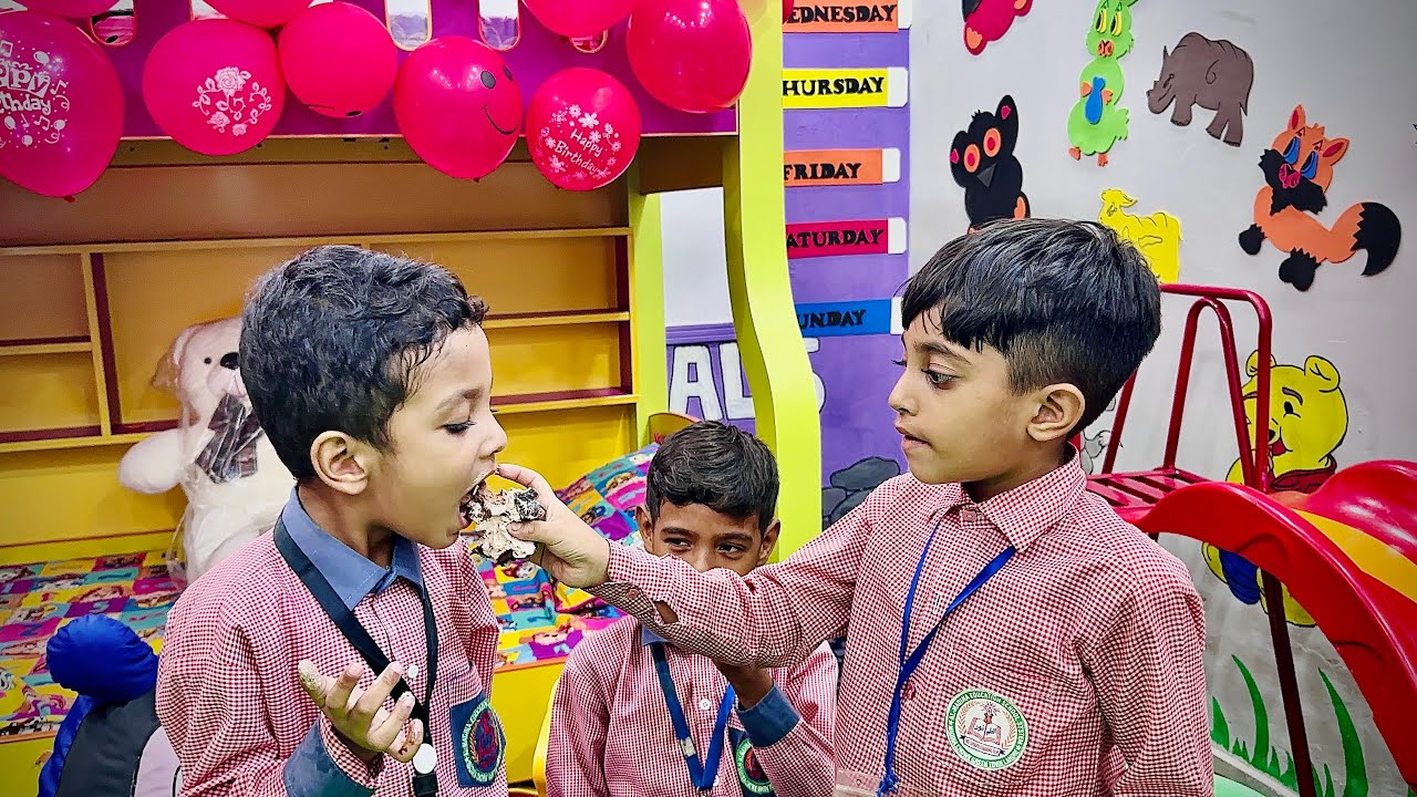 Birthday Celebration at School | Student Abdul Nafay (Prep class) - YouTube