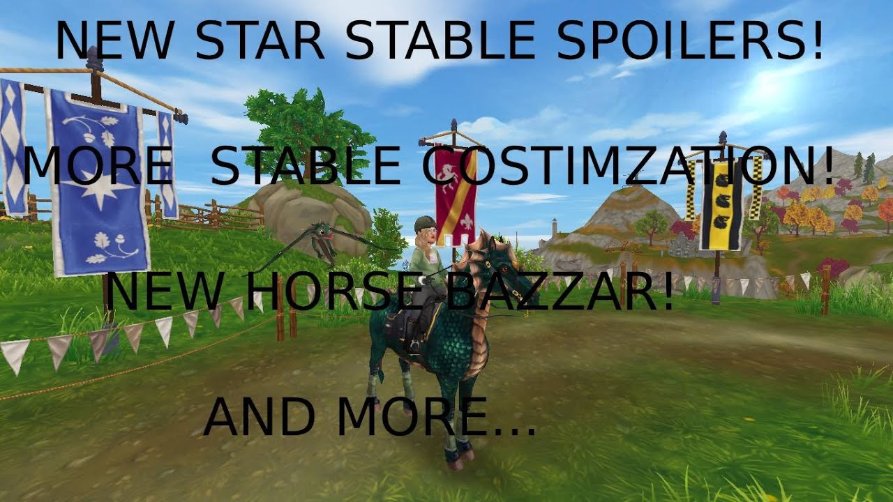 STAR STABLE SPOILERS! MORE HOME STABLE COSTIMZATION! NEW HORSE BAZZAR ...
