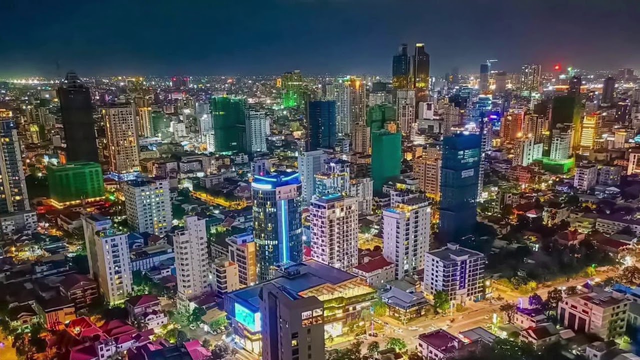 Amazing Light of Phnom Penh Skylines - YouTube