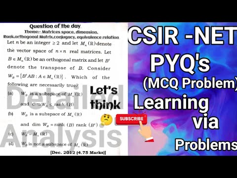 How to solve|csir net linear algebra questions|Dec. 2012|previous year question papers|viral ...