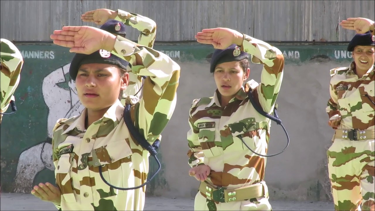 Women personnel of Indo-Tibetan Border Police (ITBP) training in UAC ...