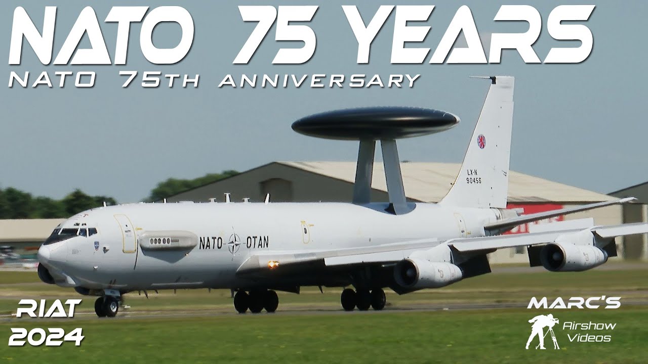 4Kᵁᴴᴰ RIAT 2024 NATO 75th Anniversary Tribute . Airshow 2024 - YouTube