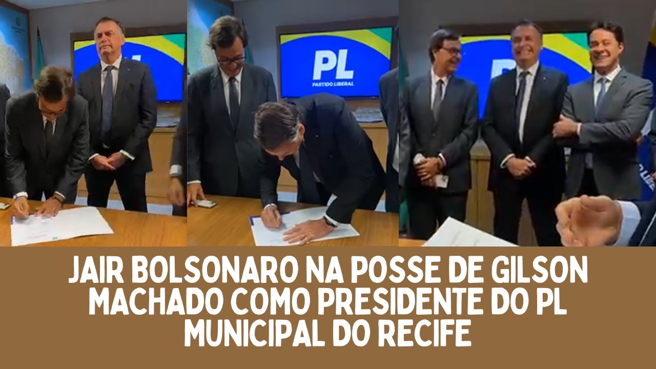 Jair Bolsonaro na posse de Gilson Machado como presidente do PL em ...