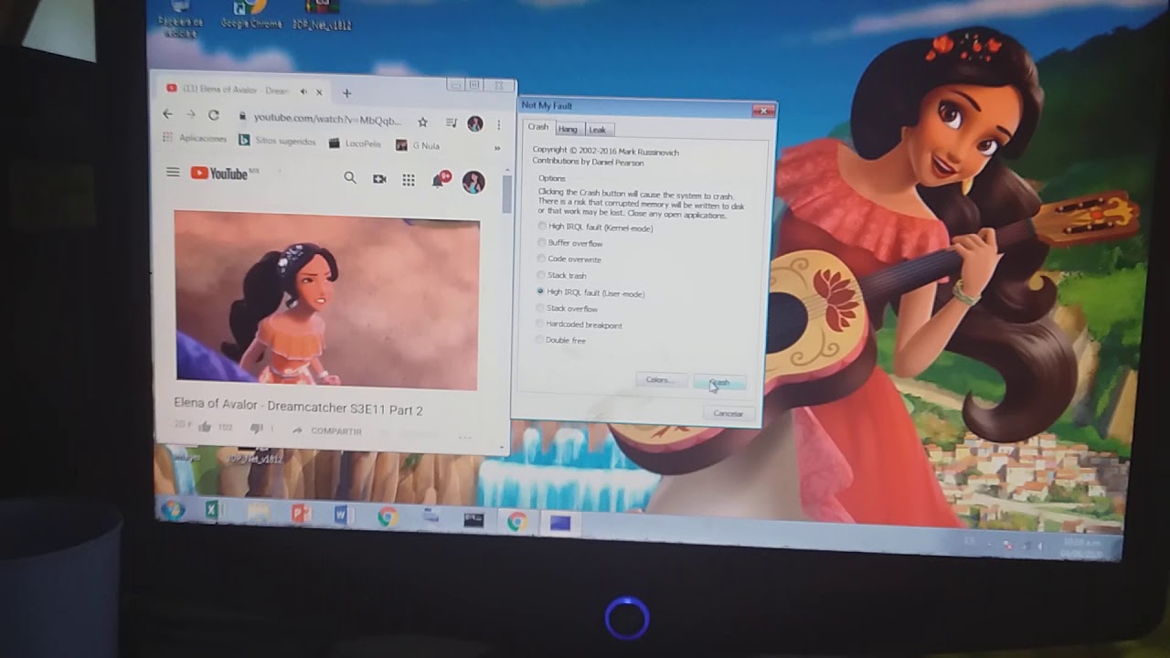 Elena Falling Has BSOD "WINDOWS 7" - YouTube
