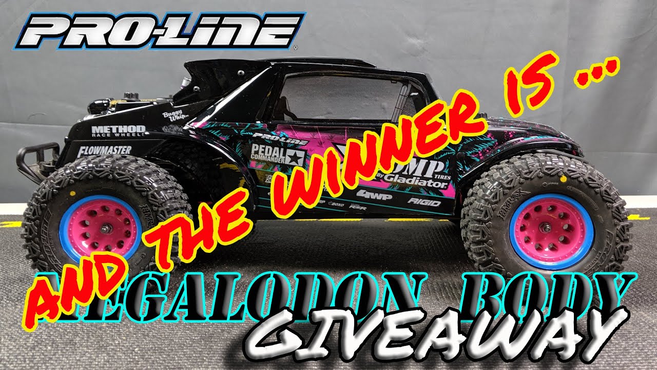 Pro-line Megalodon Body Giveaway Winner - YouTube