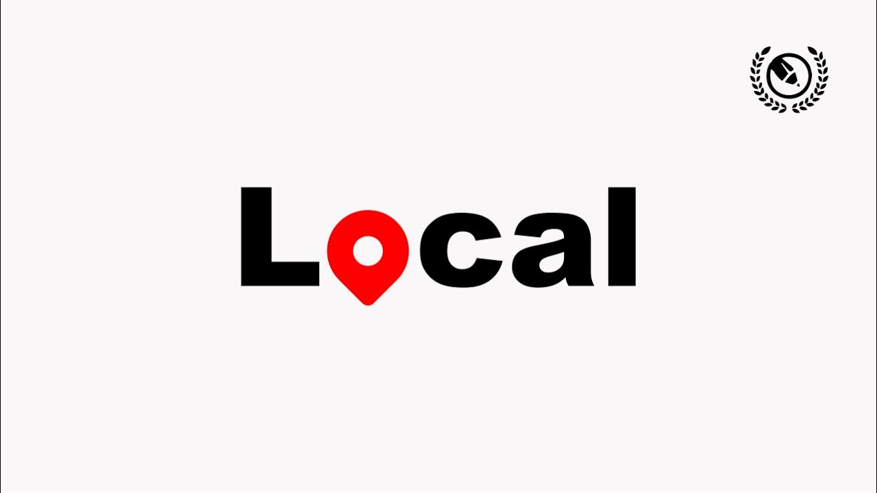 how to make a local pin logo in Coreldraw - YouTube