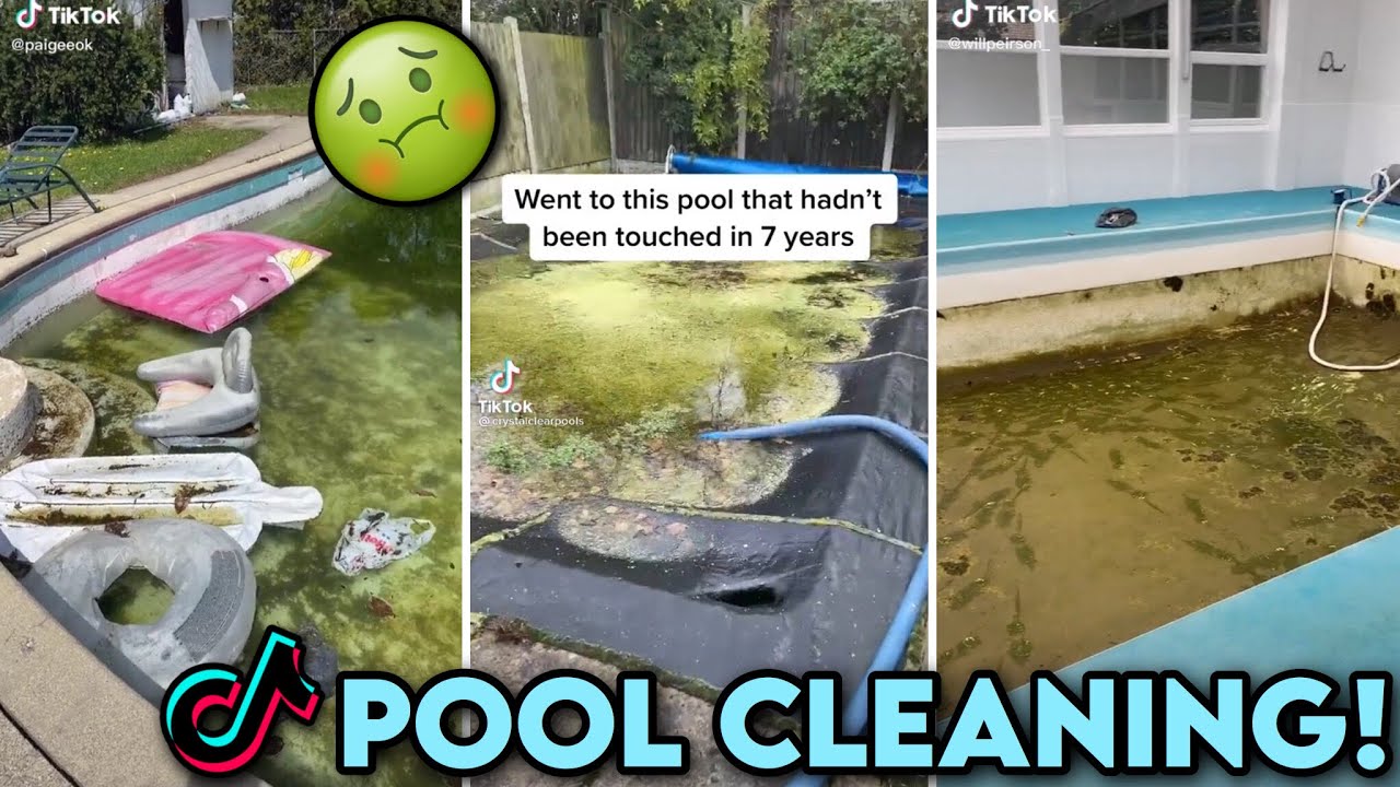 Satisfying Pool Cleaning (With Parts) | TikTok Compilation - YouTube