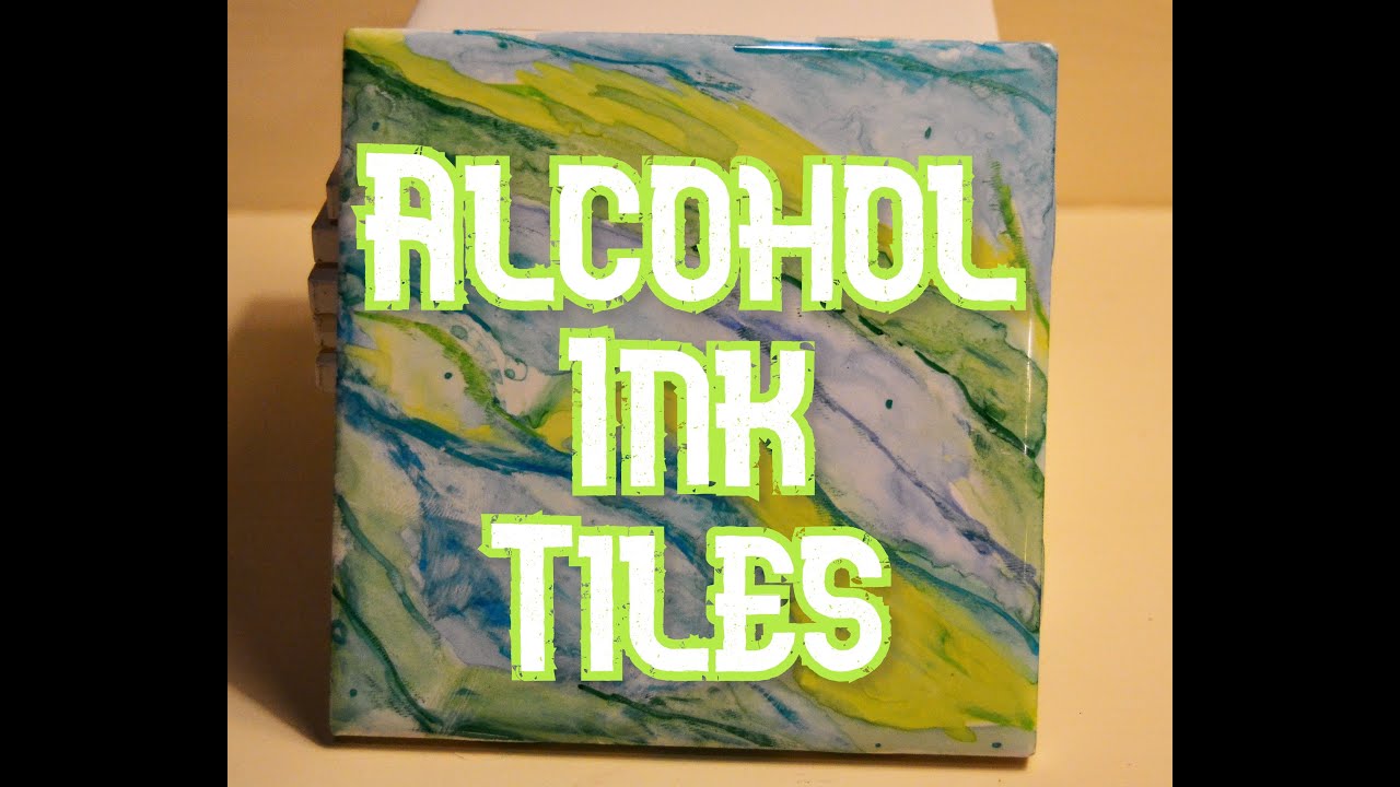 Amazing Alcohol Ink Tiles! - At-Home Project - YouTube