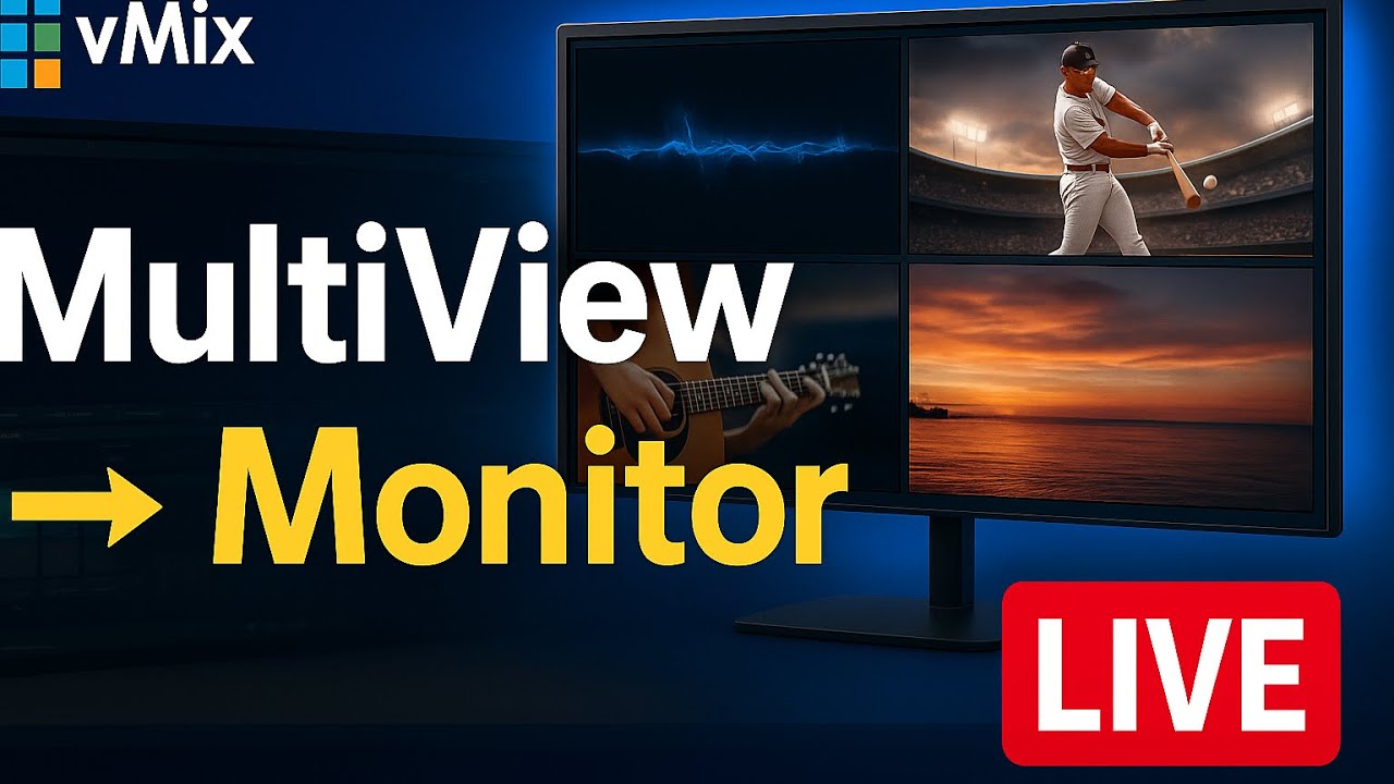 vMix MultiView Tutorial | How to Send vMix Multi View to External Monitor/TV (Streaming Setup ...