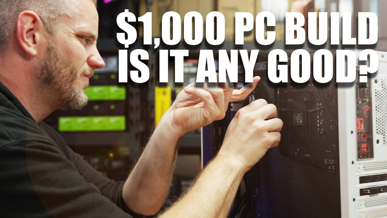 $1,000 Budget Gaming PC... is it worth building a PC yet? - YouTube