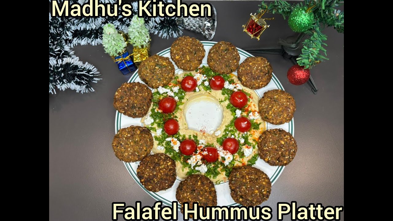 Falafel hummus | Homemade Tahini | CHRISTMAS PARTY SPECIAL FALAFEL ...