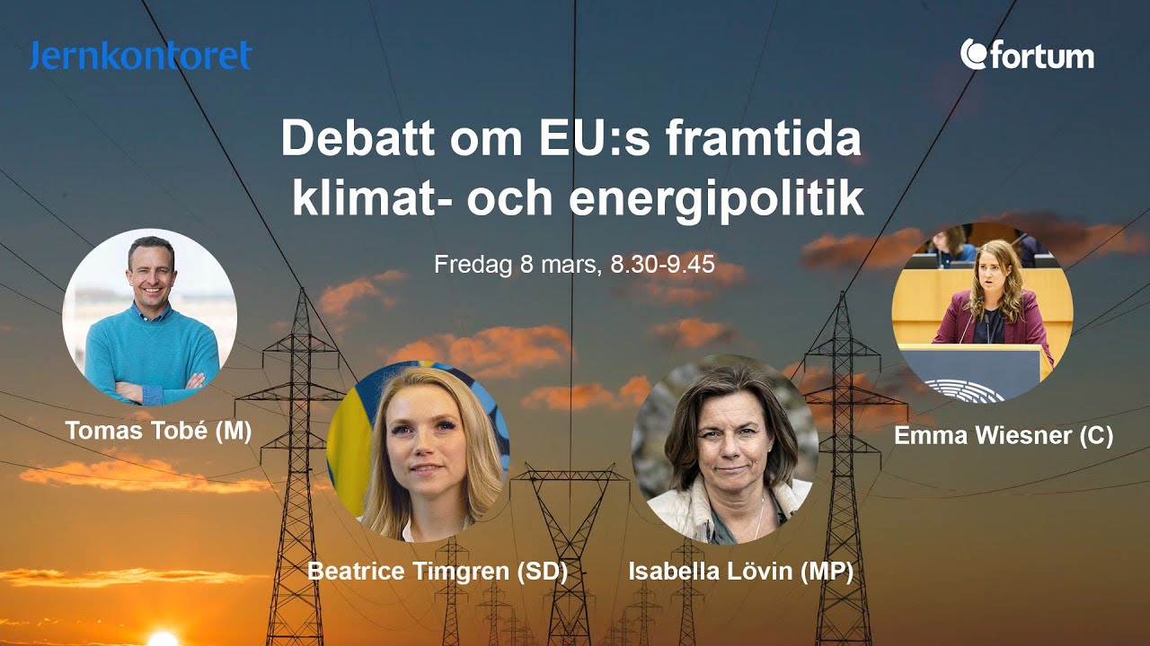 Debatt om EU:s framtida klimat- och energipolitik - YouTube
