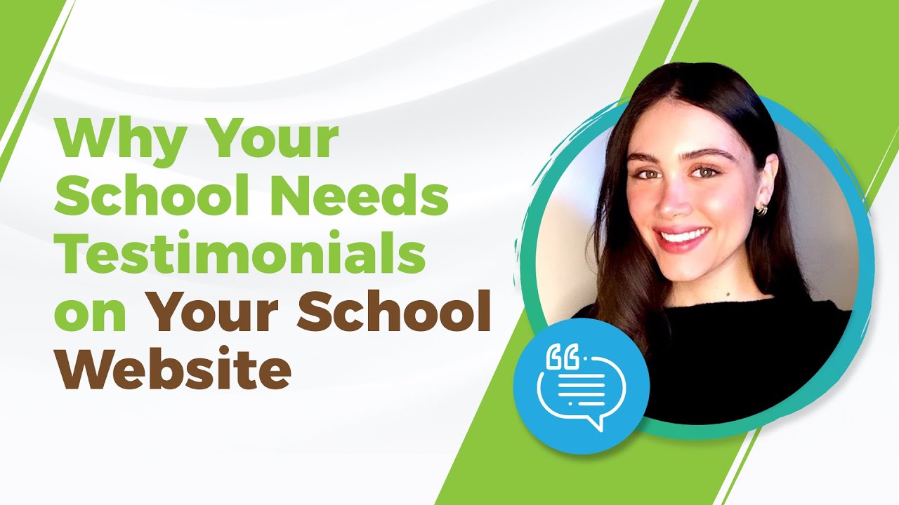 Why Your School Needs Testimonials on Your School Website - YouTube