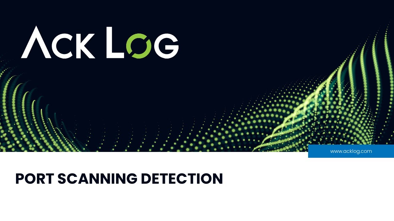 Port Scanning detection with ACKLOG - YouTube