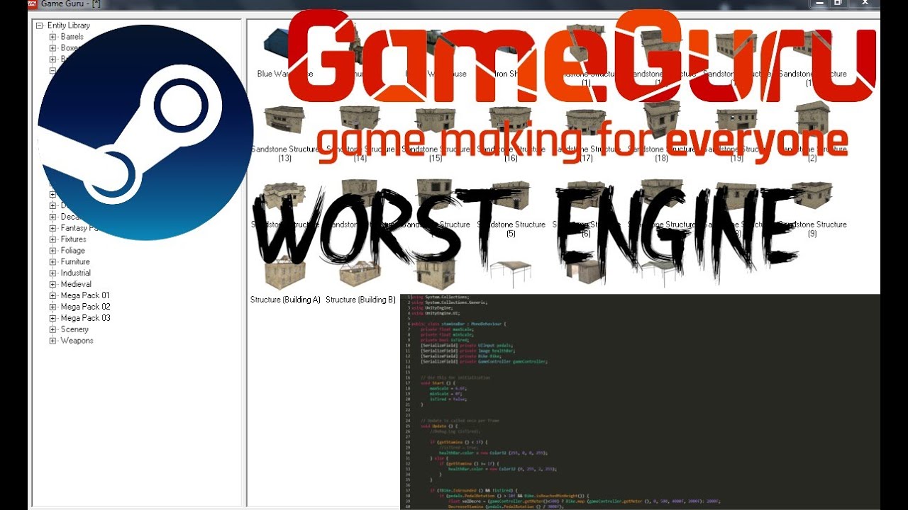 Making A Game With The Worst Game Engine On Steam - YouTube