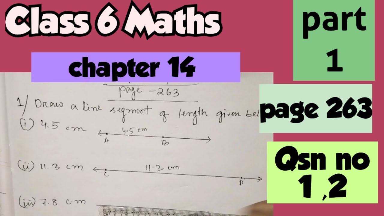 class 6 maths/chapter 14/page 263/qsn no 1 & 2 /very easy/Assam schools ...