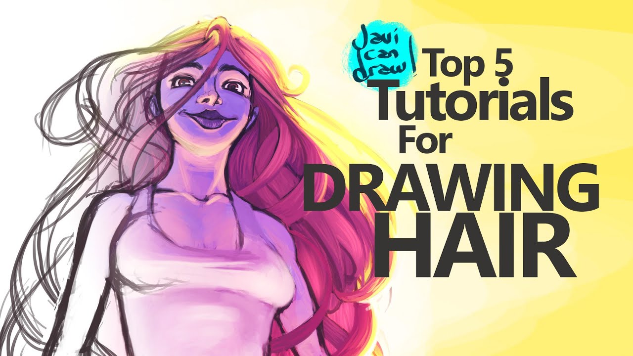 TOP TUTORIALS FOR LEARNING HOW TO DRAW HAIR + ORIGINAL TUTORIAL - YouTube