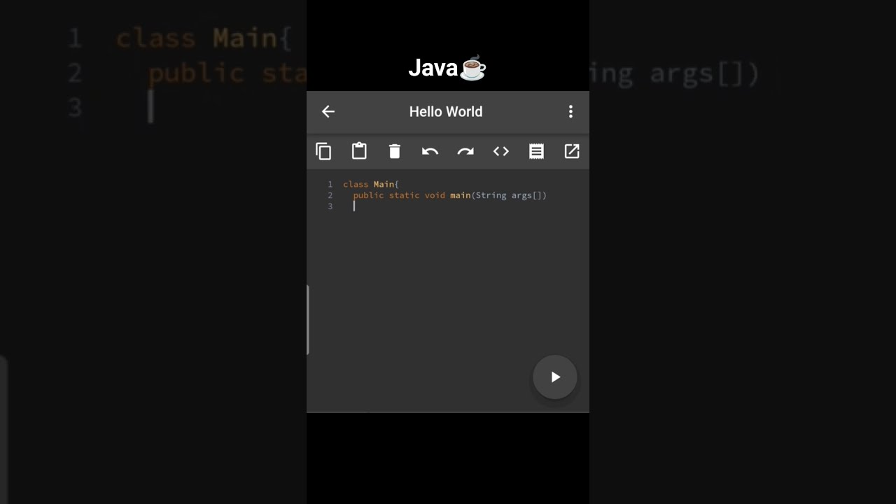 Hello World Program In Java programming shorts YouTube Hello World Program In Java programming shorts YouTube