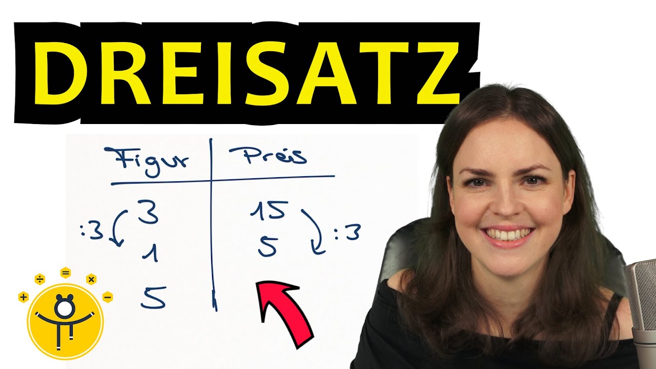 DREISATZ rechnen einfach erklärt – proportionale Zuordnung Tabelle ...
