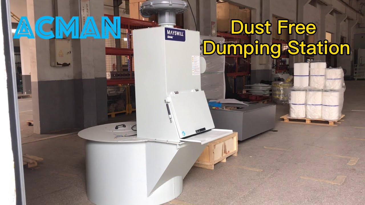 ACMAN Reaction Kettle Dust free Powder Dumping Station for Chemical ...