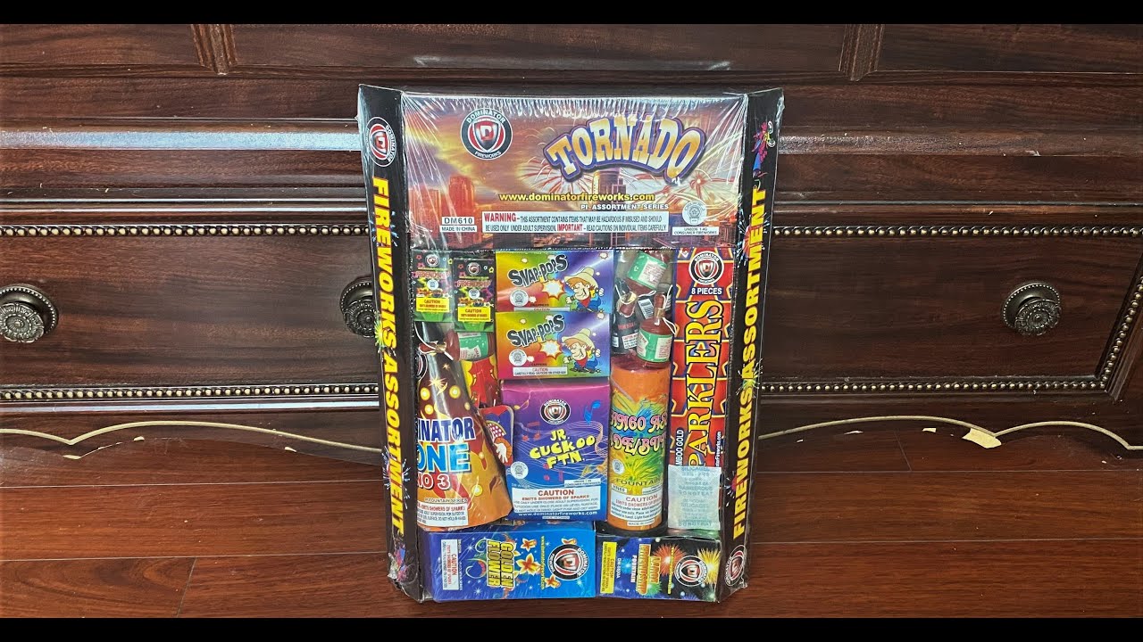 Dominator Fireworks - Tornado Assortment Unboxing - YouTube