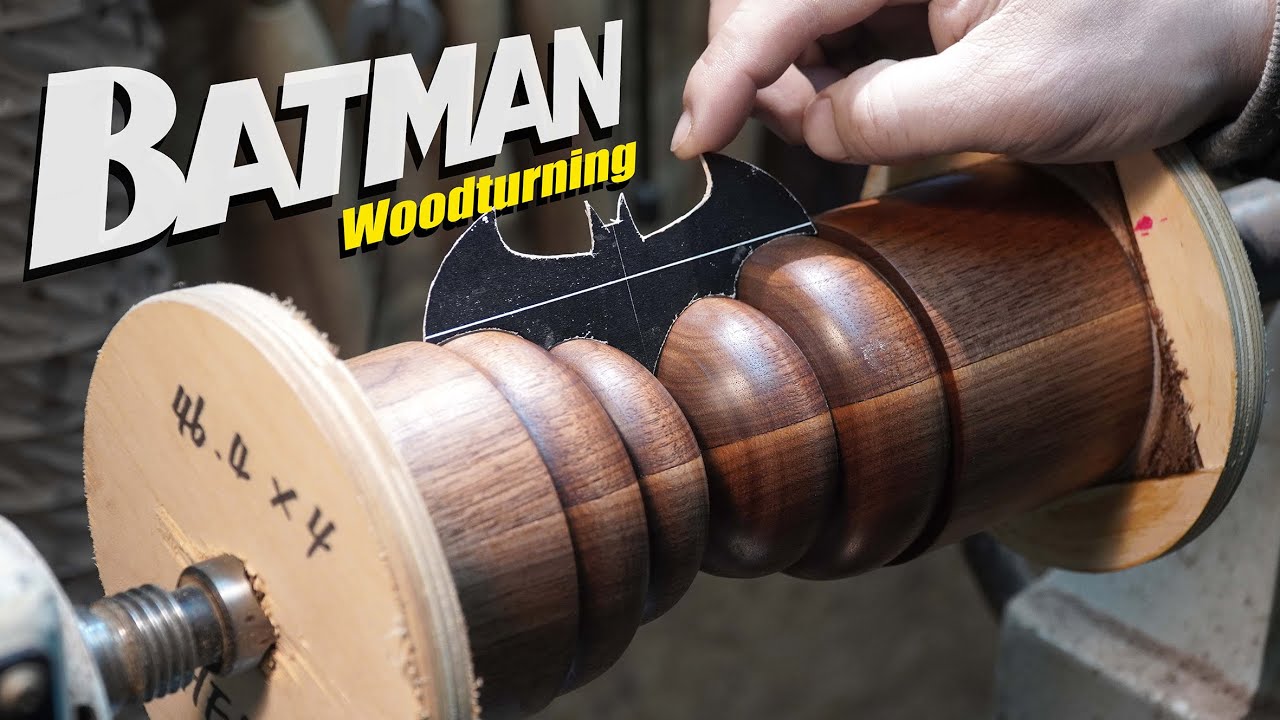 Woodturning - The Batman - YouTube