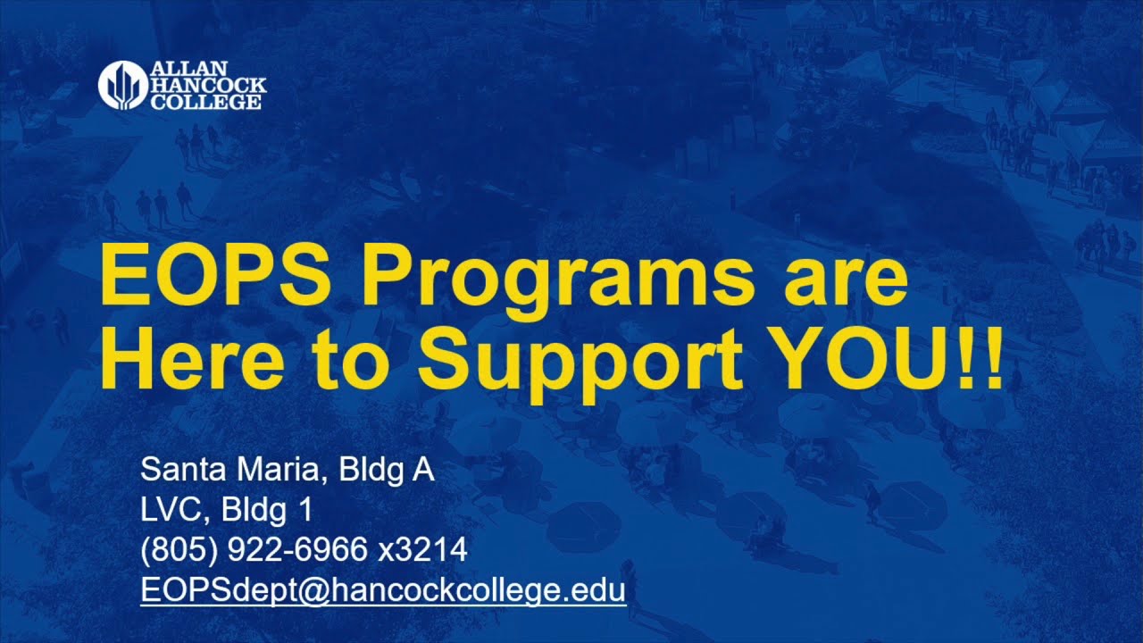 EOPS/CARE/NextUp & CalWORKs Outreach - YouTube