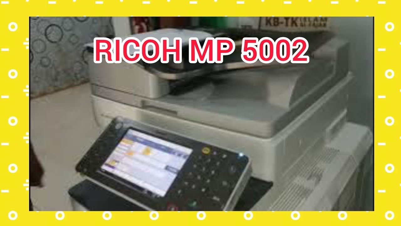 Test mesin fotocopy Ricoh MP 5002 tipe black white rekondisi, mesin ...