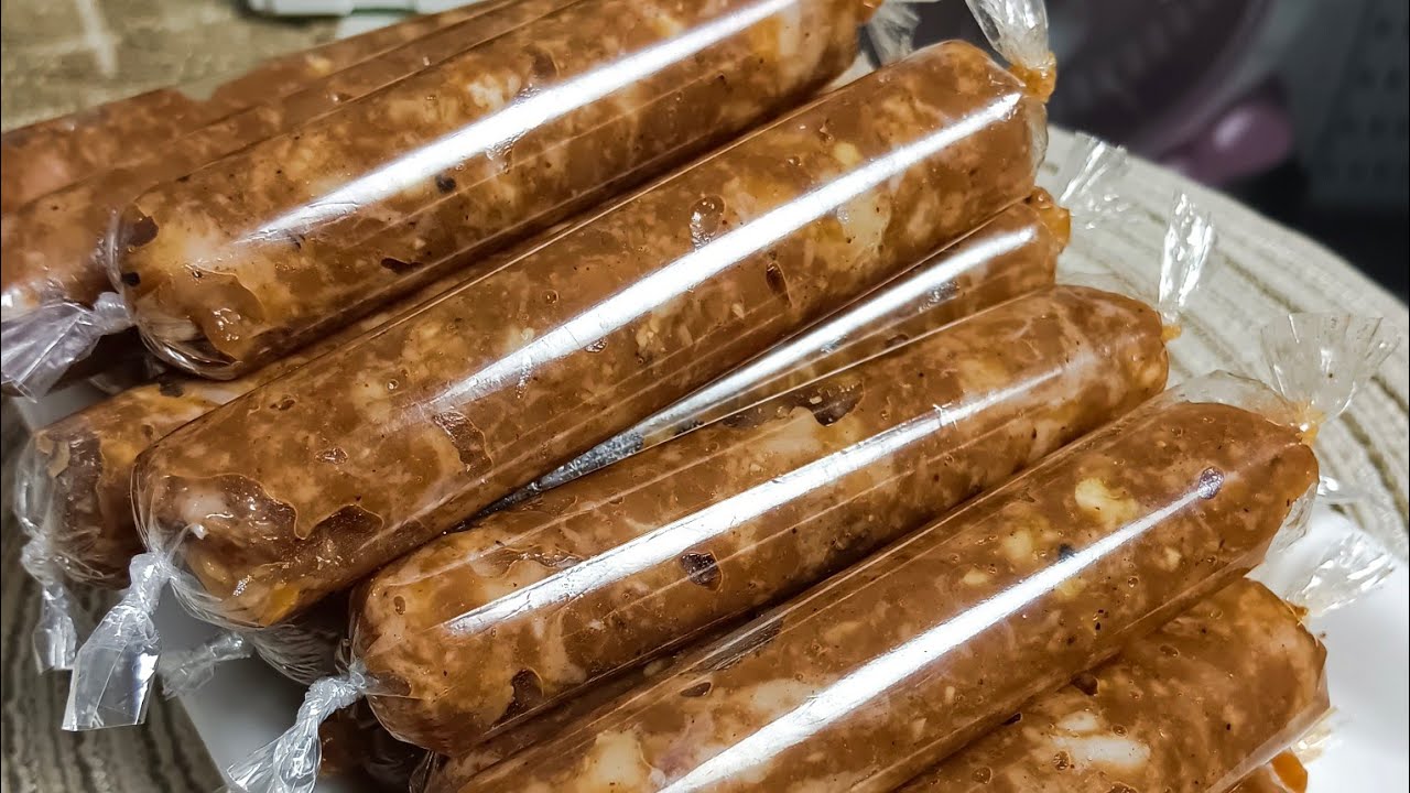 SWEET GARLIC SKINLESS LONGANISA - YouTube