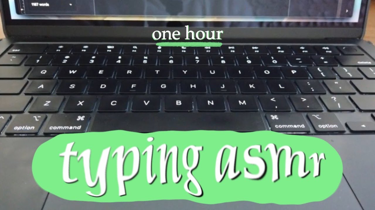 wfh with me // typing sounds with smooth brown noise background [ONE ...