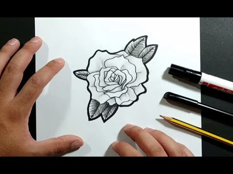 Como dibujar una rosa paso a paso 20 | How to draw a rose 20 - YouTube