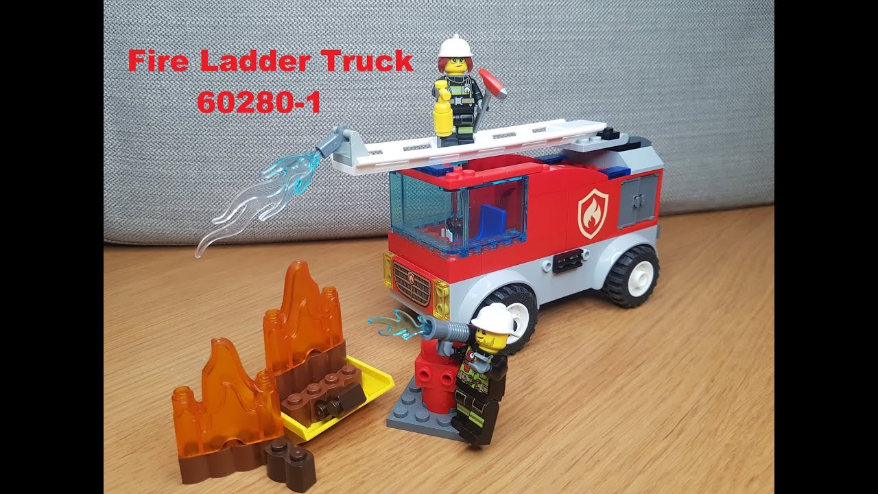 Lego Fire Ladder Truck 60280-1 Build - YouTube