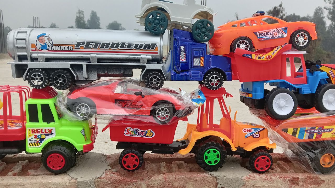 toy helicopter ka video, jcb, truck,crane, rabbit, gadi wala cartoon ...