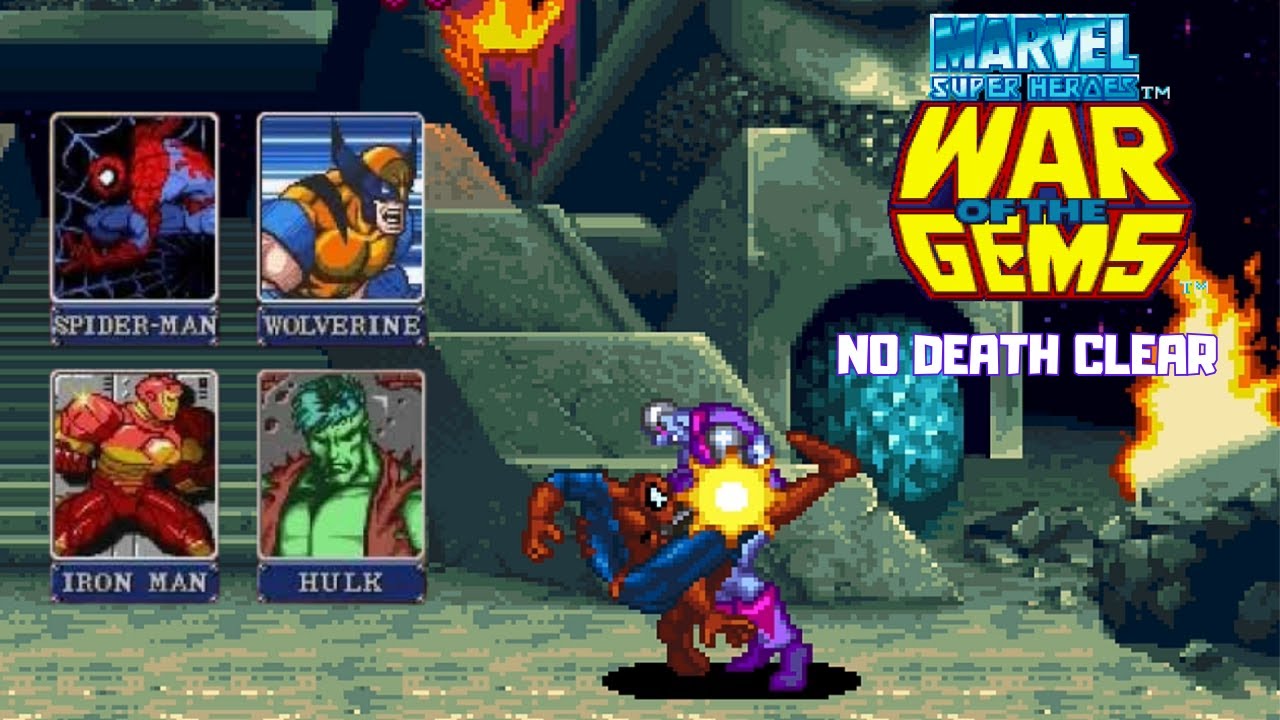 Marvel Super Heroes: War of the Gems (SNES) No Death Clear - YouTube