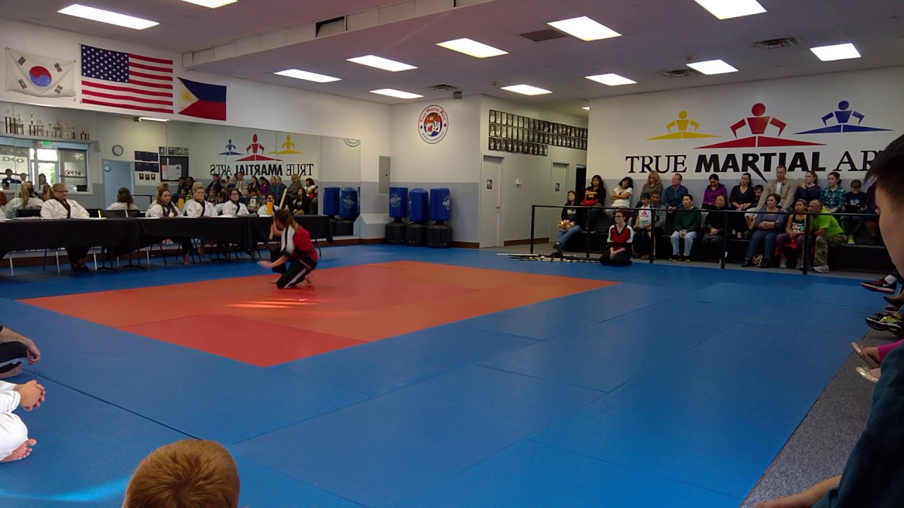Berkeley Smith - 2nd Degree Black Belt Test Arnis Created Form - YouTube