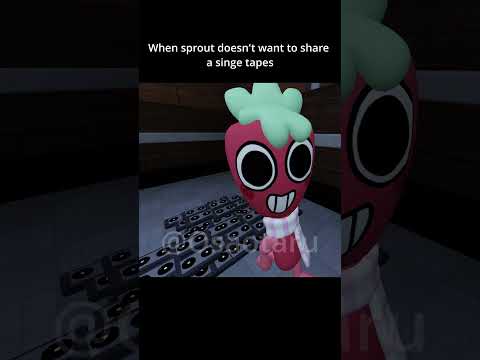 when sprout doesn't wanna share a single tapes | Dandy's World | #shorts