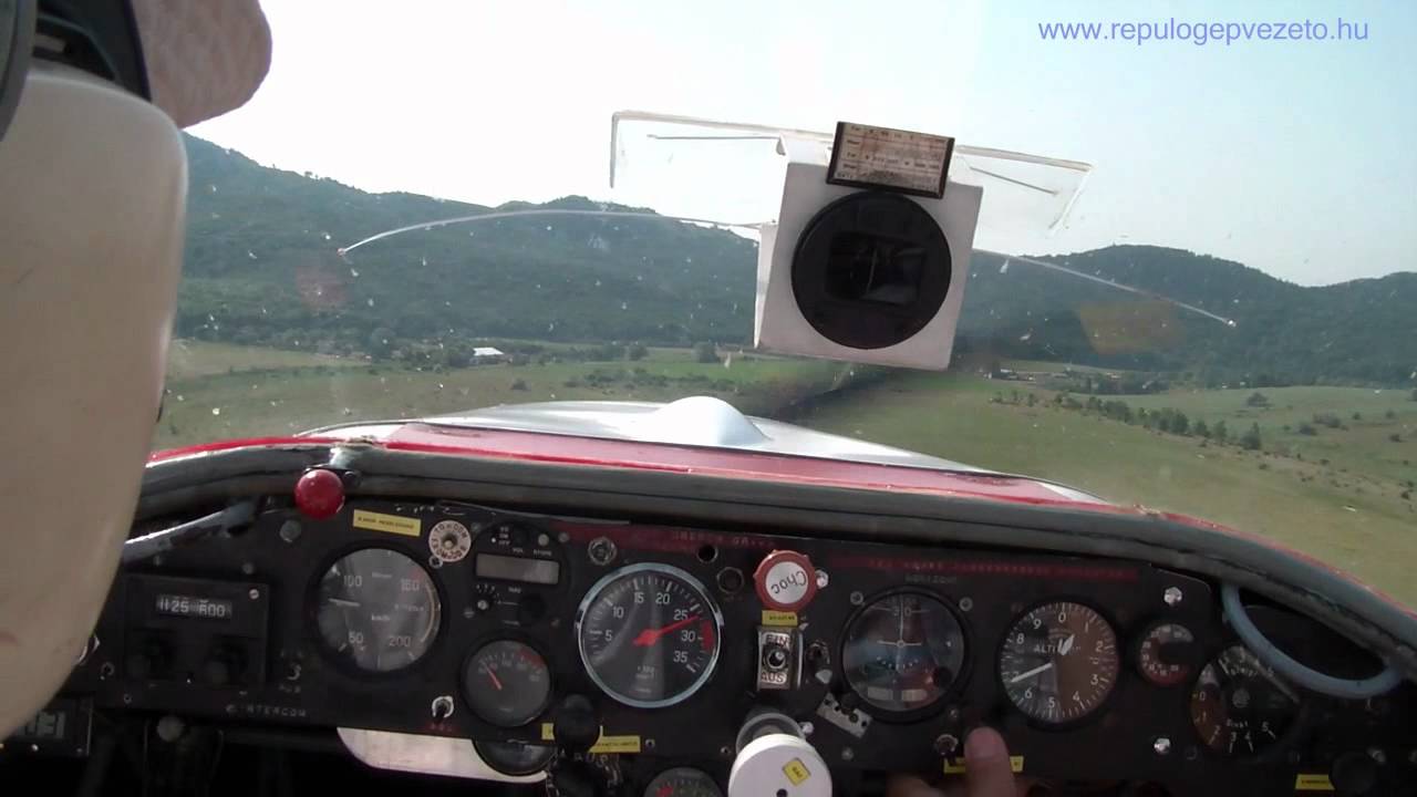 Touring motor glider take off (Falke SF25) - YouTube