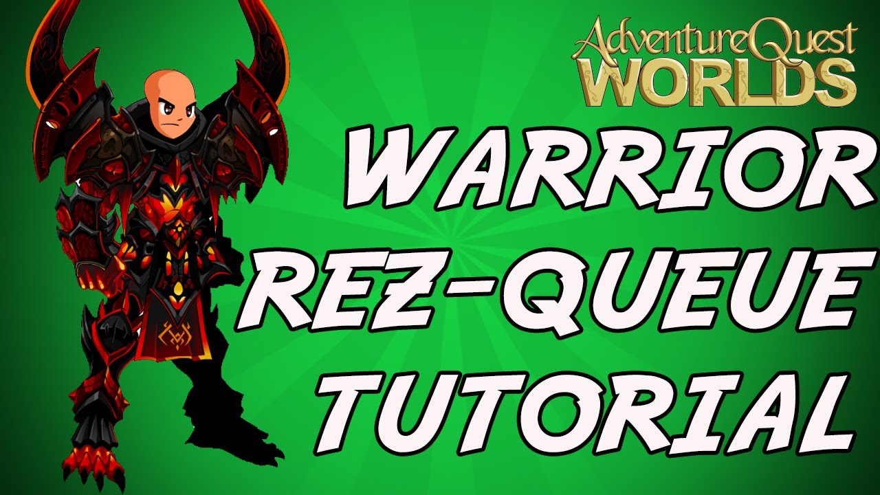 AQW - Warrior Rez queue Quest Tutorial - YouTube